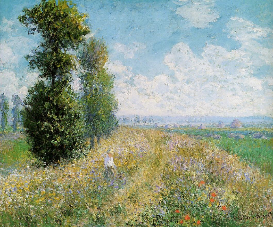 Claude Monet (1840 - 1926) - Peupliers près d'Argenteuil