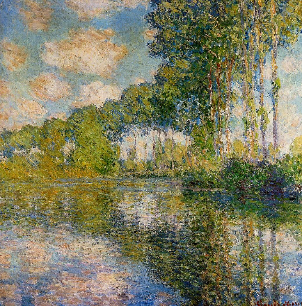 Claude Monet (1840 - 1926) - Peupliers au bord de l'Epte